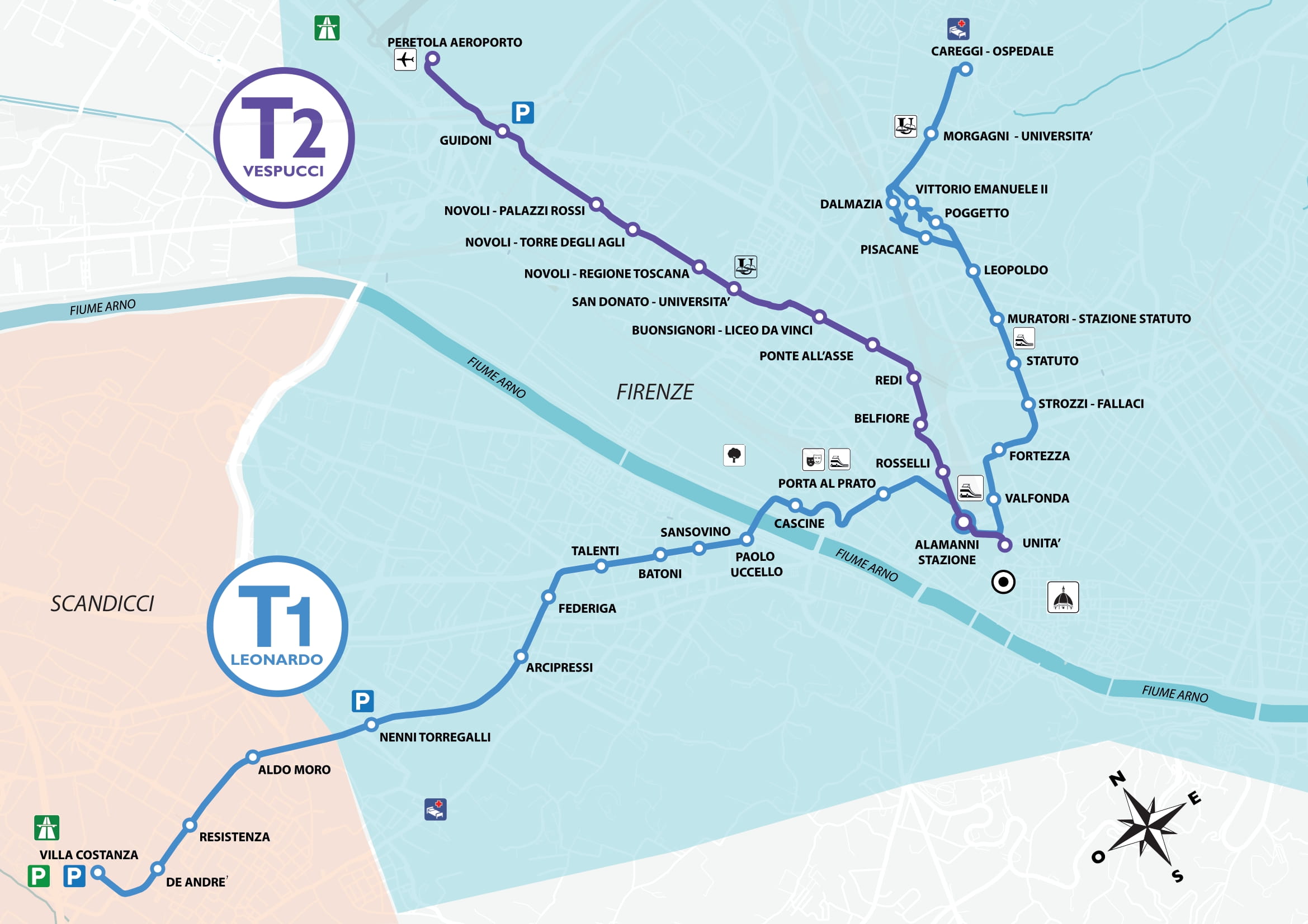 Florence Public Transportation Bus Tram And Taxi San Casciano VP